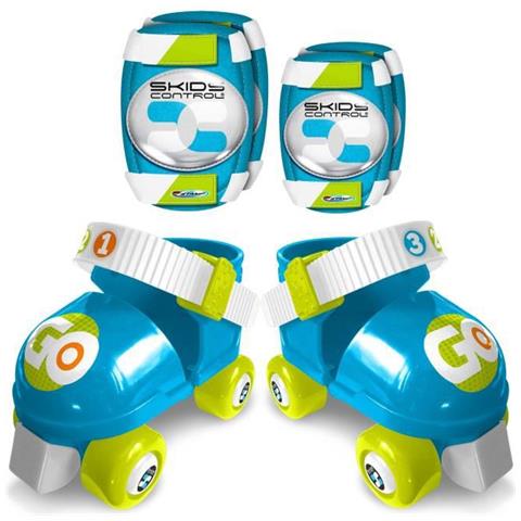 CSTORE - Set Pattini A Rotelle + Gomitiere E Ginocchiere Blue Skids ...