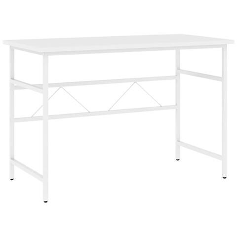 VIDAXL - Scrivania Per Computer Bianca 105x55x72 Cm In Mdf E Metallo ...