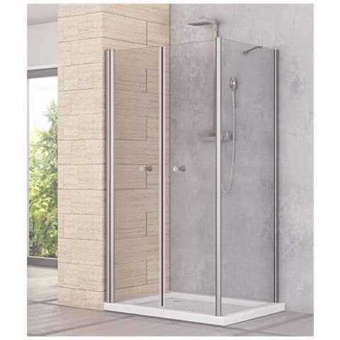 HYDRA - Box Doccia Angolare Anta Fissa Porta Saloon Misura 60x70 Cm ...