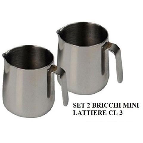 ILSA - Set 2 Cremiera, Lattiera Cl 3 In Acciaio Inox 18/10 Qualità ...