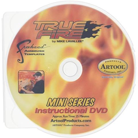 artool - 6 Mini Airbrush Stencils ''True Fire''+ Dvd By M. Lavallee ...