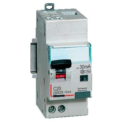 BTICINO - Gn8813ac16 - Btdin60 - Interruttore Magnetotermico Differenziale Ac 1p+n 16a 6ka 30ma ...