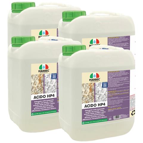 MARBEC - Acido Hp4 5ltx4pz - Detergente Acido Tamponato Per Profido E ...
