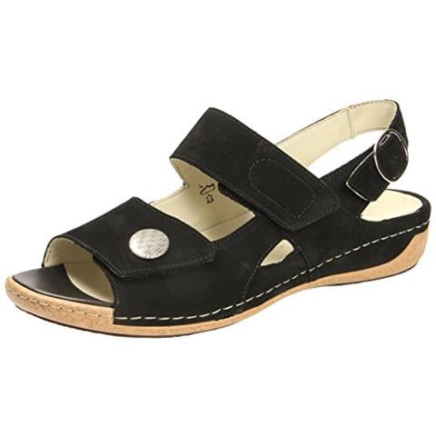 Waldlaeufer - Le Donne Sandalo 37,5 38 38,5 39 40 41 41,5 Nero Heliett ...