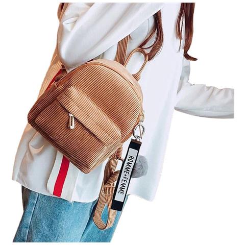 JUSTGREENBOX - Zaino In Velluto Carino Per Adolescenti Bambini Mini ...