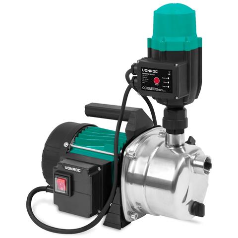 VONROC - Pompa Idrovora / Pompa Idrofora Automatica Da Giardino - 1000w ...