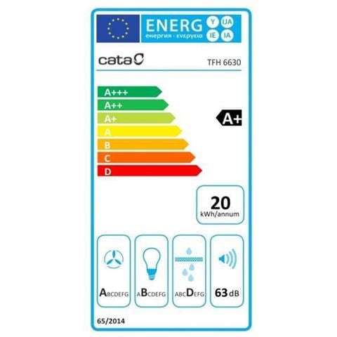 CATA - Cappa Tfh 6630 Wh Telescopica, Classe Di Efficienza Energetica ...