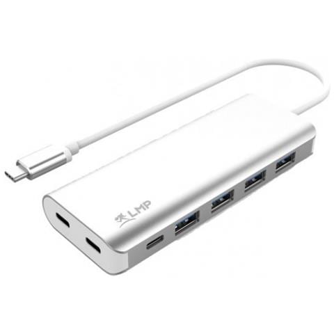 LMP - Usb-c Hub, 7 Port Usb-a (4) & Usb-c (3) Hub, Charging Function ...