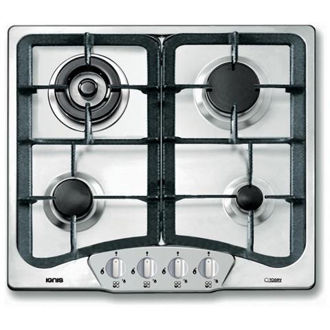 IGNIS - Piano Cottura AKF115IX a Gas 4 Fuochi Gas Colore Inox Serie ...