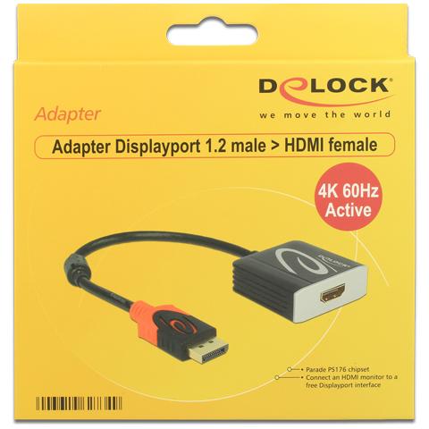 DeLOCK - 62734 Displayport HDMI Nero cavo di interfaccia e adattatore - ePRICE