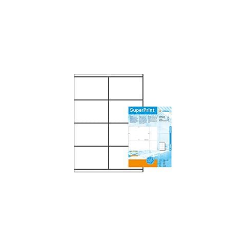 Herma - Labels white 105x70 SuperPrint 800 pcs. , Bianco, Labels / pack ...
