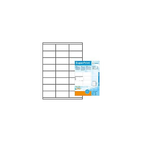 Herma - Labels white 70x35 SuperPrint 2400 pcs. , Bianco, Labels / pack ...