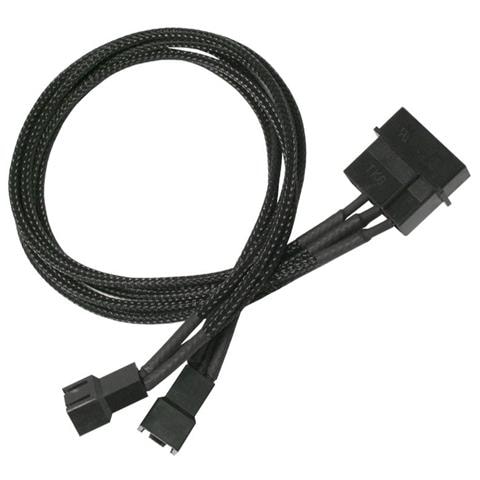 Nanoxia - 900100015 4-pin molex 2 x 3-pin molex Nero cavo di interfaccia e adattatore - ePRICE