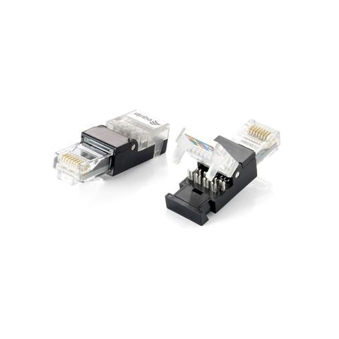 EQUIP - RJ-45 Connector, Cat. 5e, Nero, Trasparente - ePRICE