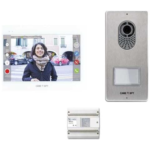 BPT - Kit Videocitofonico Xts7lvkit Came Bpt Monofamiliare X1 Senza Fili Wi Fi Touch Screen ...