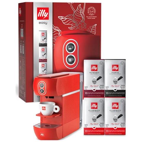 Illy - Macchina da Caffe Capacita 0,75 litri Potenza 850 W Colore Rosso ...