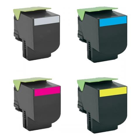 LEXMARK - TONER COMPATIBILE - Nero per Cx410, Cx510-4k#80c2hk0 (802hk ...