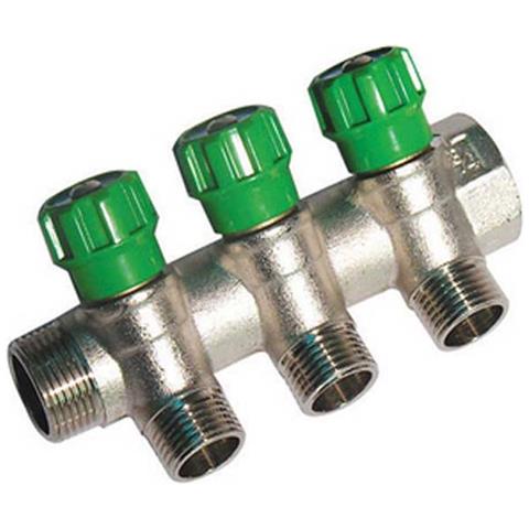 Dianhydro - COLLETTORE LINEARE CON RUBINETTI DI ARRESTO 3 DERIVAZIONI ...