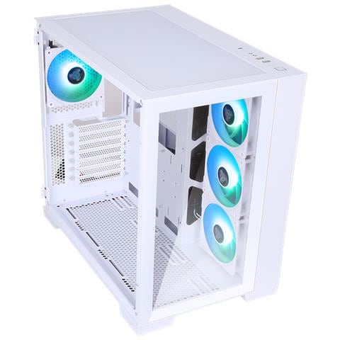 itek - Case DARK CAVE Tower ATX / Micro-ATX / Mini-ITX 3 Porte USB 3.1 Colore Bianco (Finestrato ...