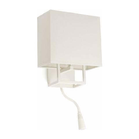 Faro Barcelona - Faro 29982 - Vesper Lampada Da Parete Bianca Con ...