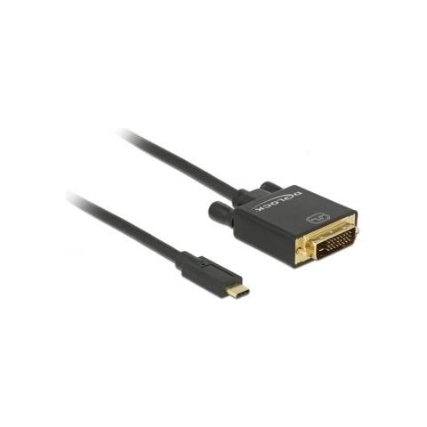 DeLOCK - 2m, USB-C / DVI 24+1 USB-C DVI 24+1 Nero cavo di interfaccia e adattatore - ePRICE