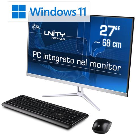 CSL COMPUTER - Pc All in One CSL Unity F27W-JLS Monitor 27" Full HD ...