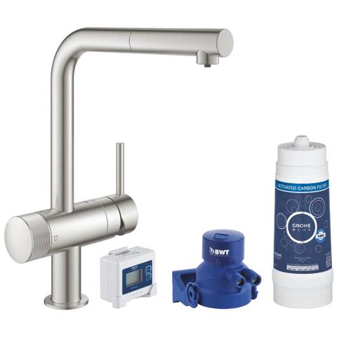 GROHE - Blue Pure Minta Starter Kit Super Steel | 30382dc0 - ePRICE