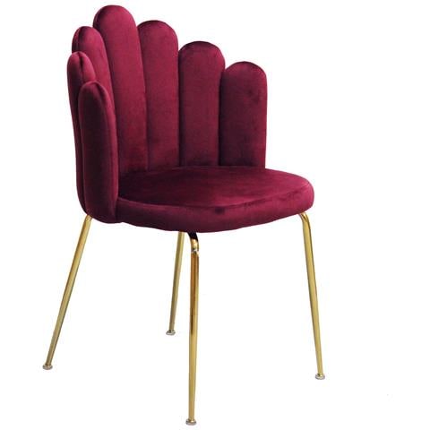 MILANI HOME - Flow - Sedia Di Design Moderno In Velluto - ePRICE