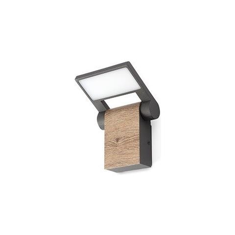 FARO BARCELONA - Wood Led, Lampada Da Parete Grigio Scuro, faro ...