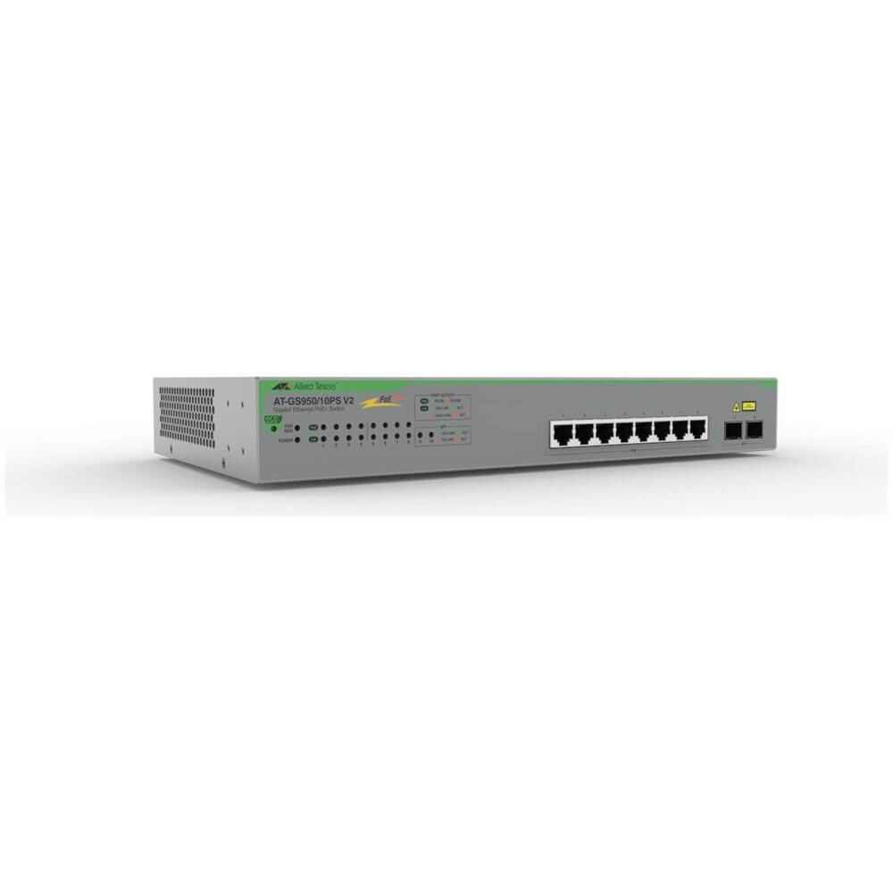 ALLIED TELESIS - Switch WebSmart AT-GS950/10PS 8 Porte Ethernet PoE 10 / 100 / 100 Mbps + 2 ...