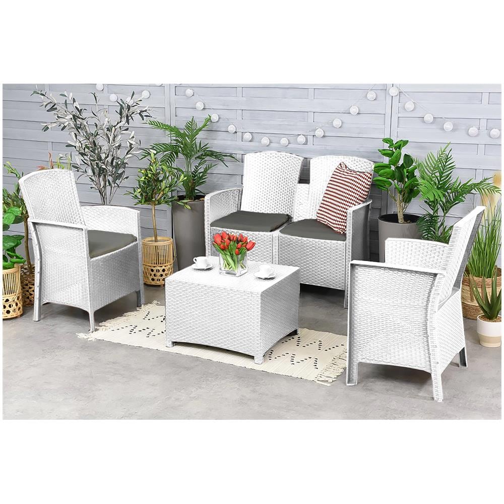 DMORA - Set Salotto Da Esterno Urano, Set Da Giardino Con Cuscini ...