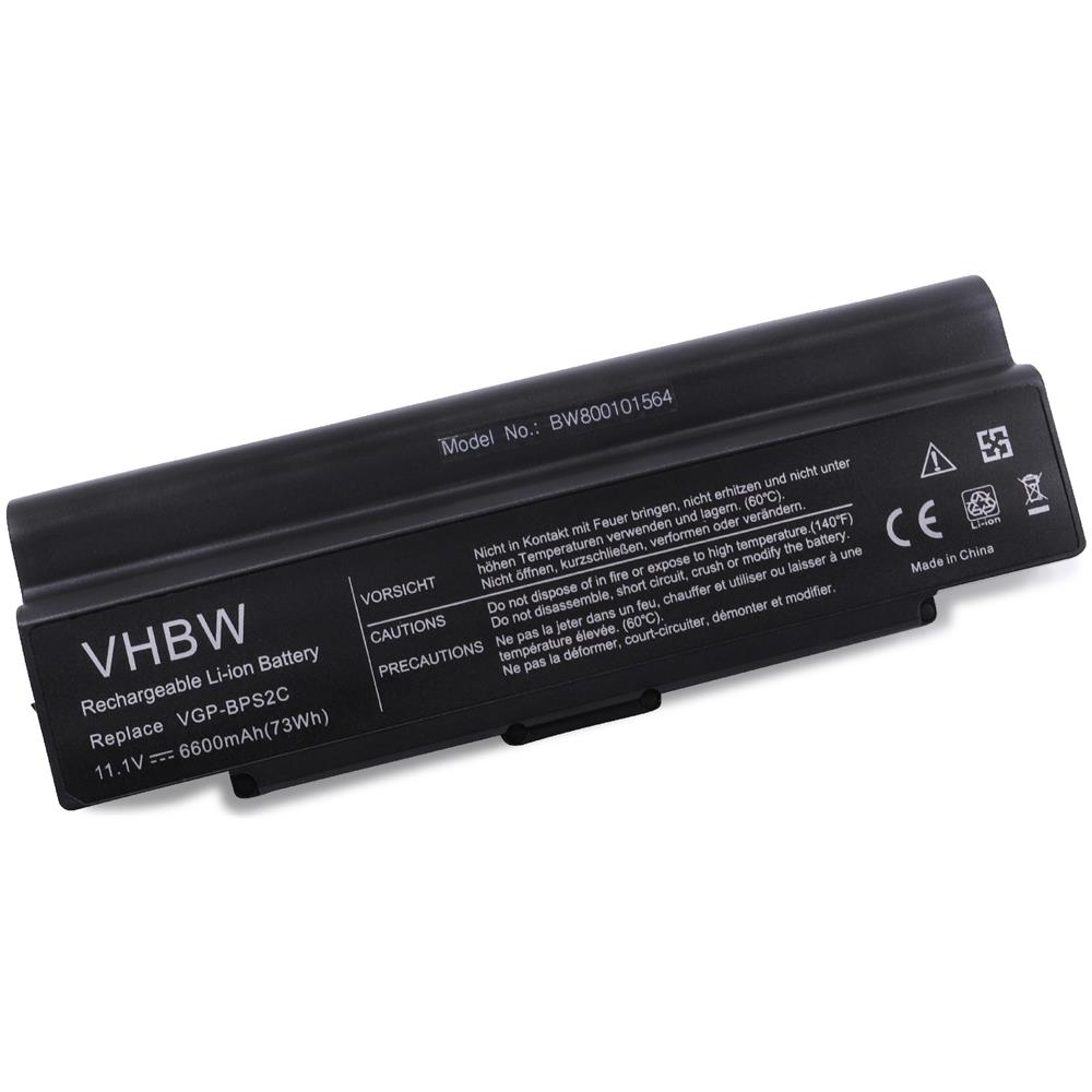 vhbw - Batteria Li-ion 6600mah (11.1v) Per Notebook Laptop Sony Vaio ...