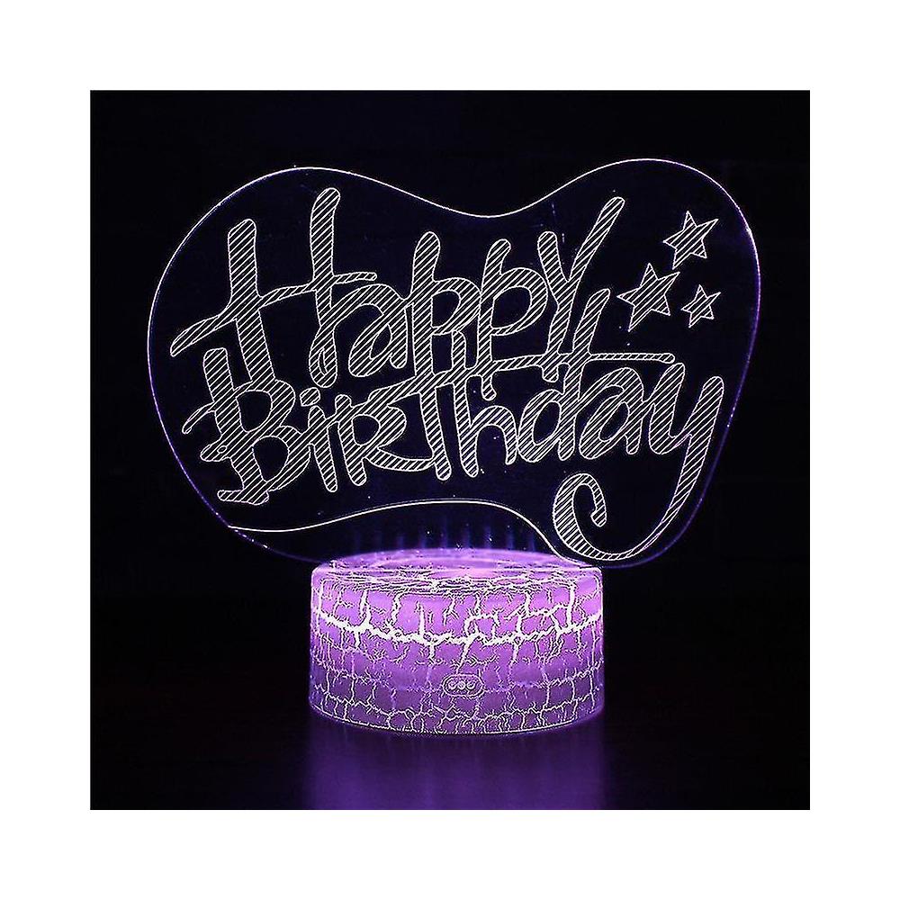 HTN - Lampada Illusione 3d 7 Colori Modifica Ottica Tocco Light Usb E ...