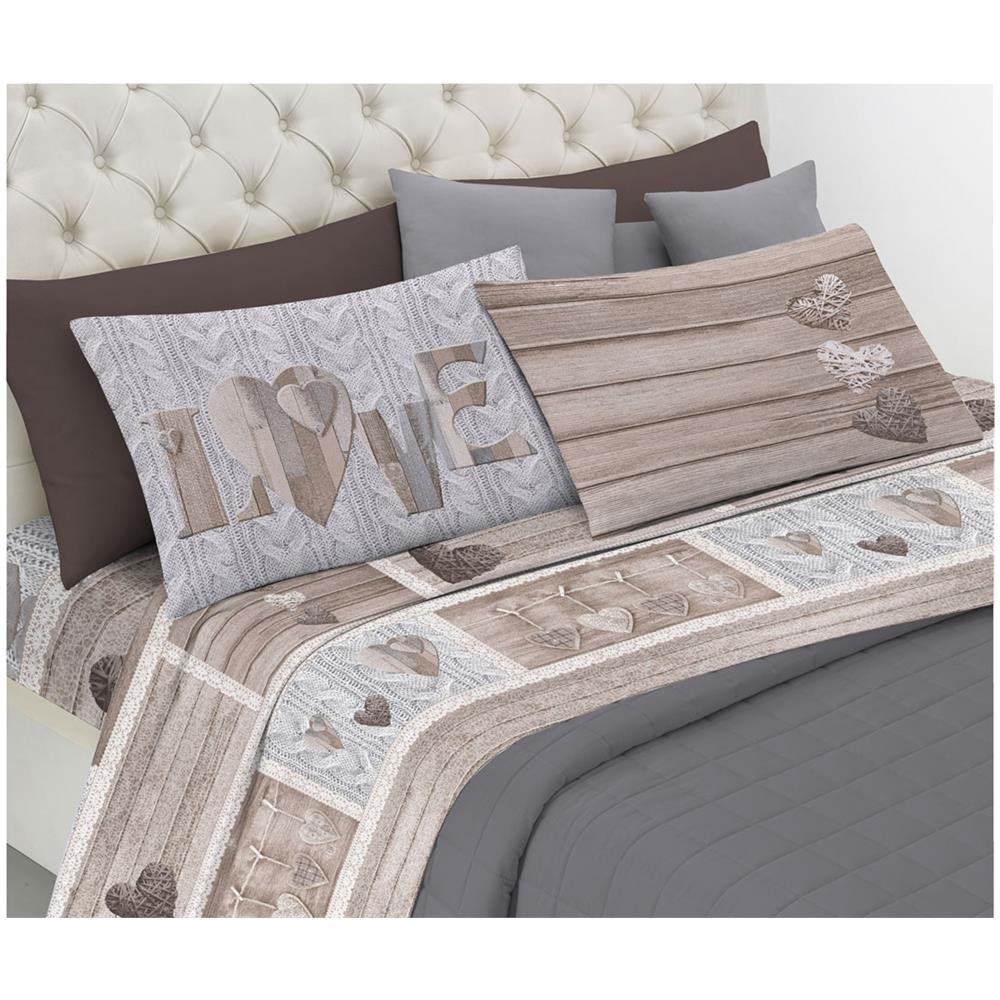 BIANCHERIAWEB - Completo Lenzuola Linea Pensieri Delicati In 100% ...