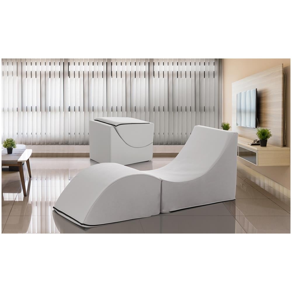 TALAMO ITALIA - Clever pouf, Trasformabile in una chaise longue in ...