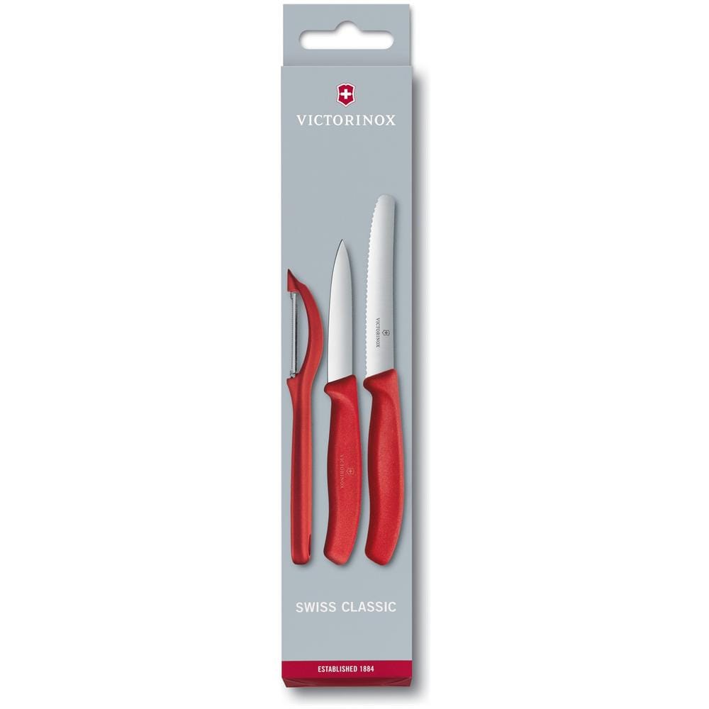 VICTORINOX - Set Coltelli Verdure Con Pelapatate Manico Rosso - ePRICE