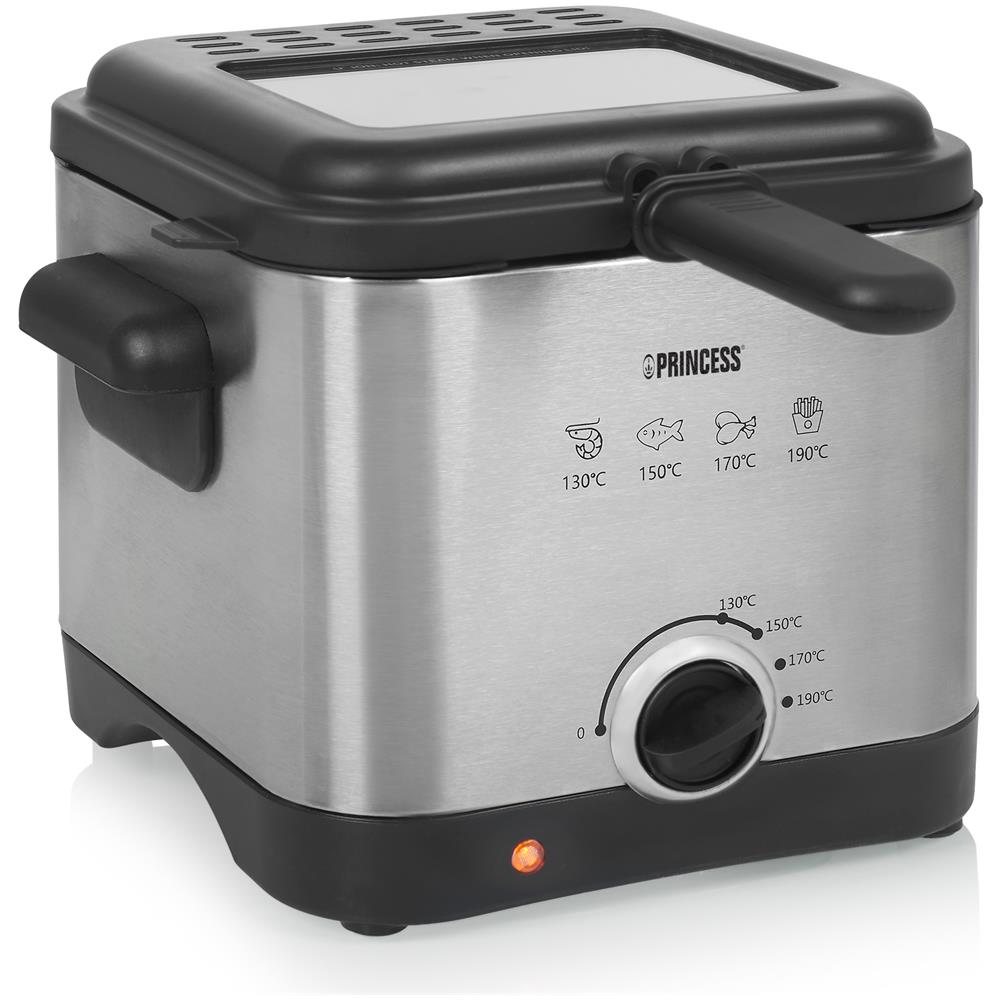 Princess - Friggitrice ad Aria 01.182612.01.001 Capacità 1.5 Litri 1000 Watt Colore Nero ...