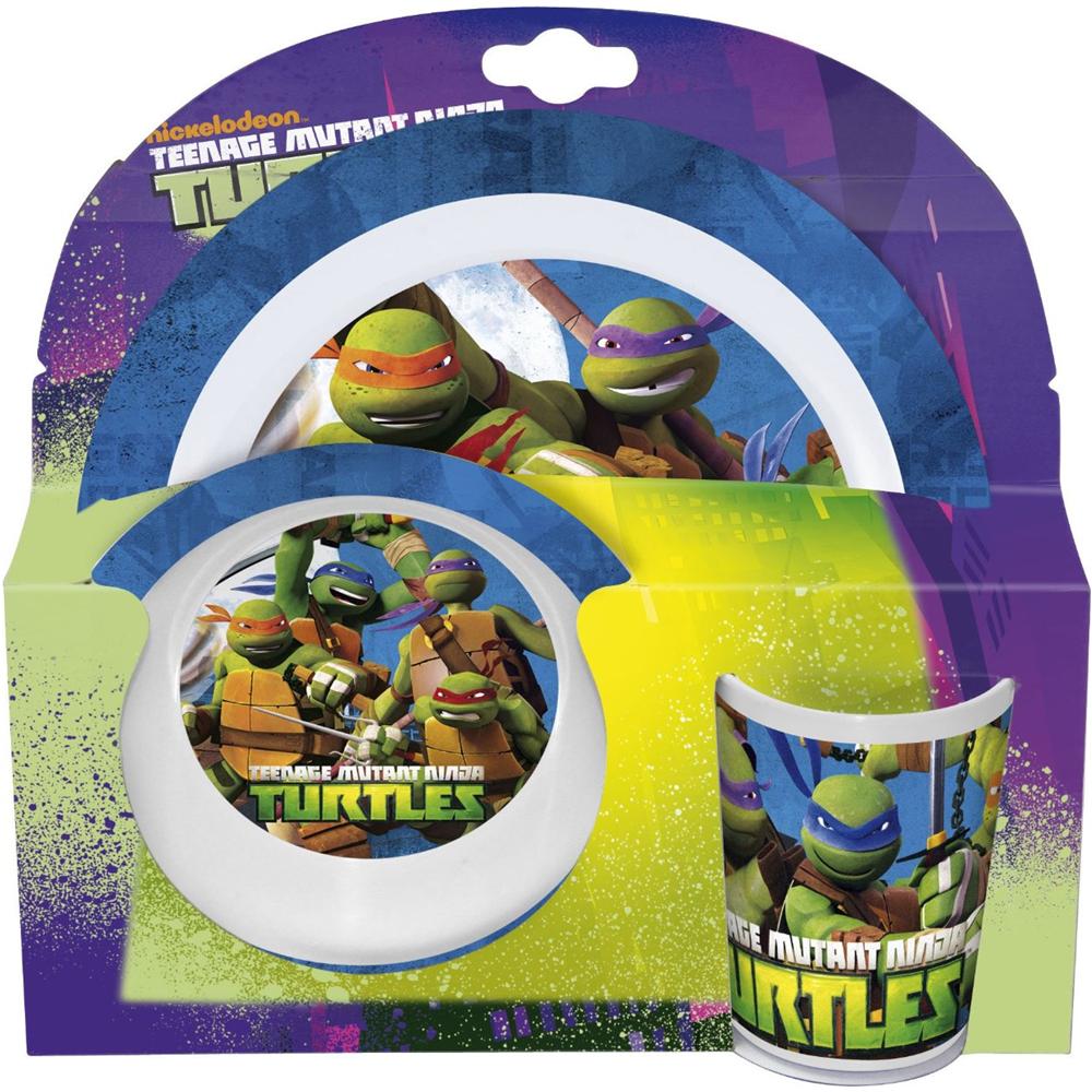 Joy Toy - Teenage Mutant Ninja Turtles - Set 2 Piatti E 1 Bicchiere ...