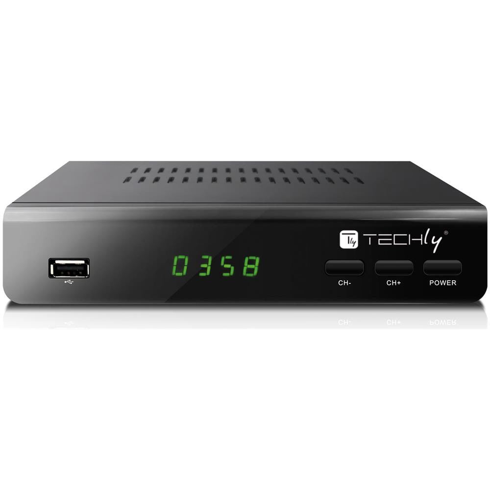 TECHLY - Decoder Digitale Terrestre Dvb-t2 H265 / hevc 10bit Metallo Con Display - ePRICE