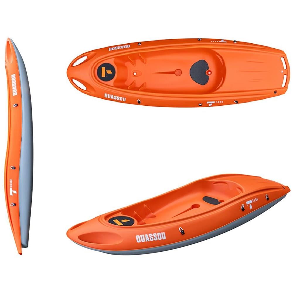 TAHE OUTDOORS - Canoa Rigida In Polietilene Ouassou Orange / grey ...
