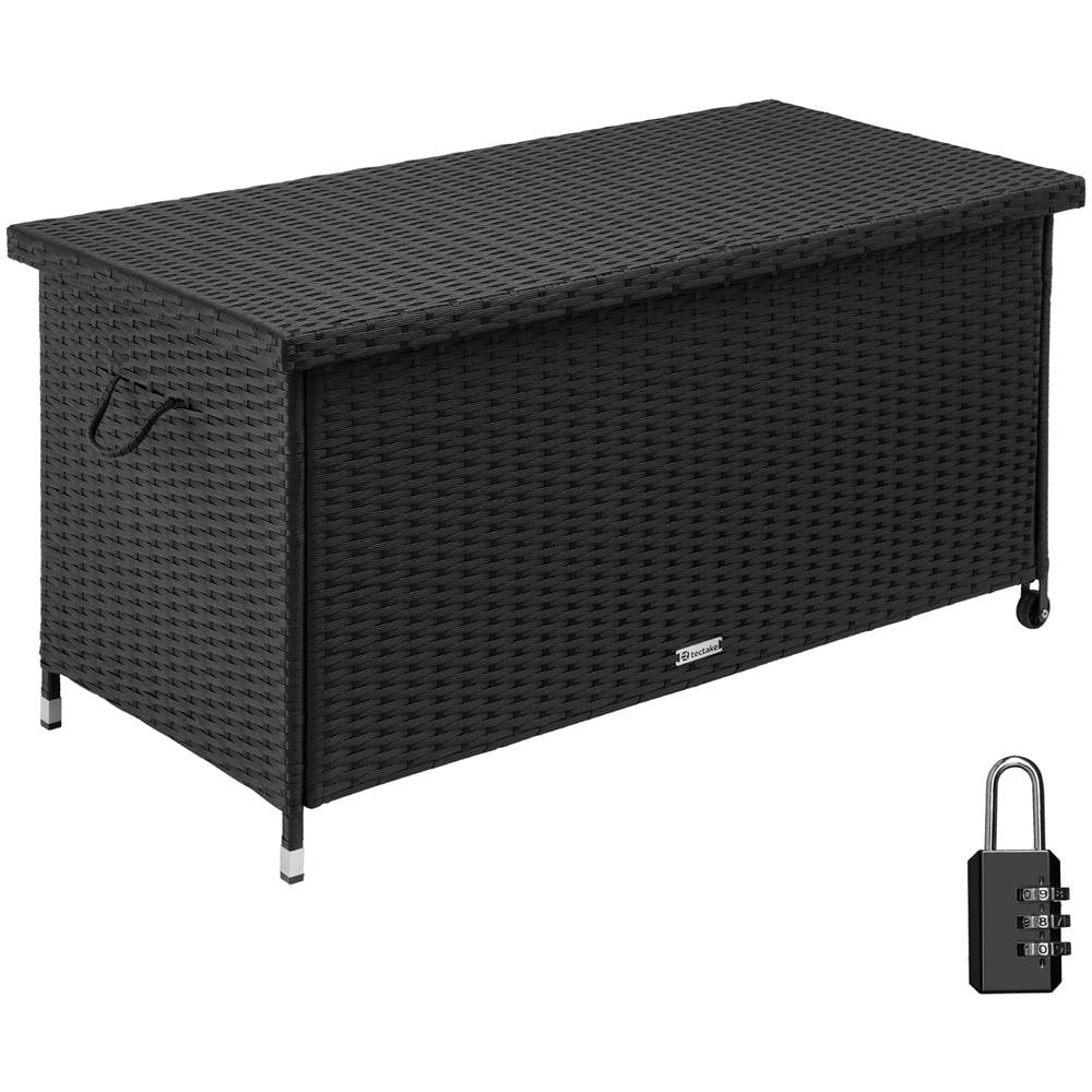 tectake - Box Contenitore Kiruna Con Intreccio In Plastica, 120x55x61 ...