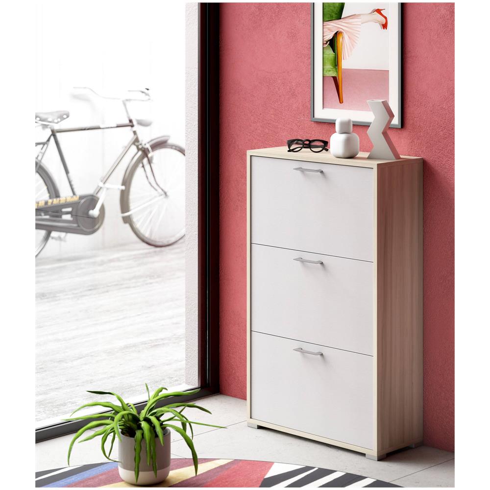 DMORA - Scarpiera Moderna A 3 Ante A Ribalta, 100% Made In Italy ...