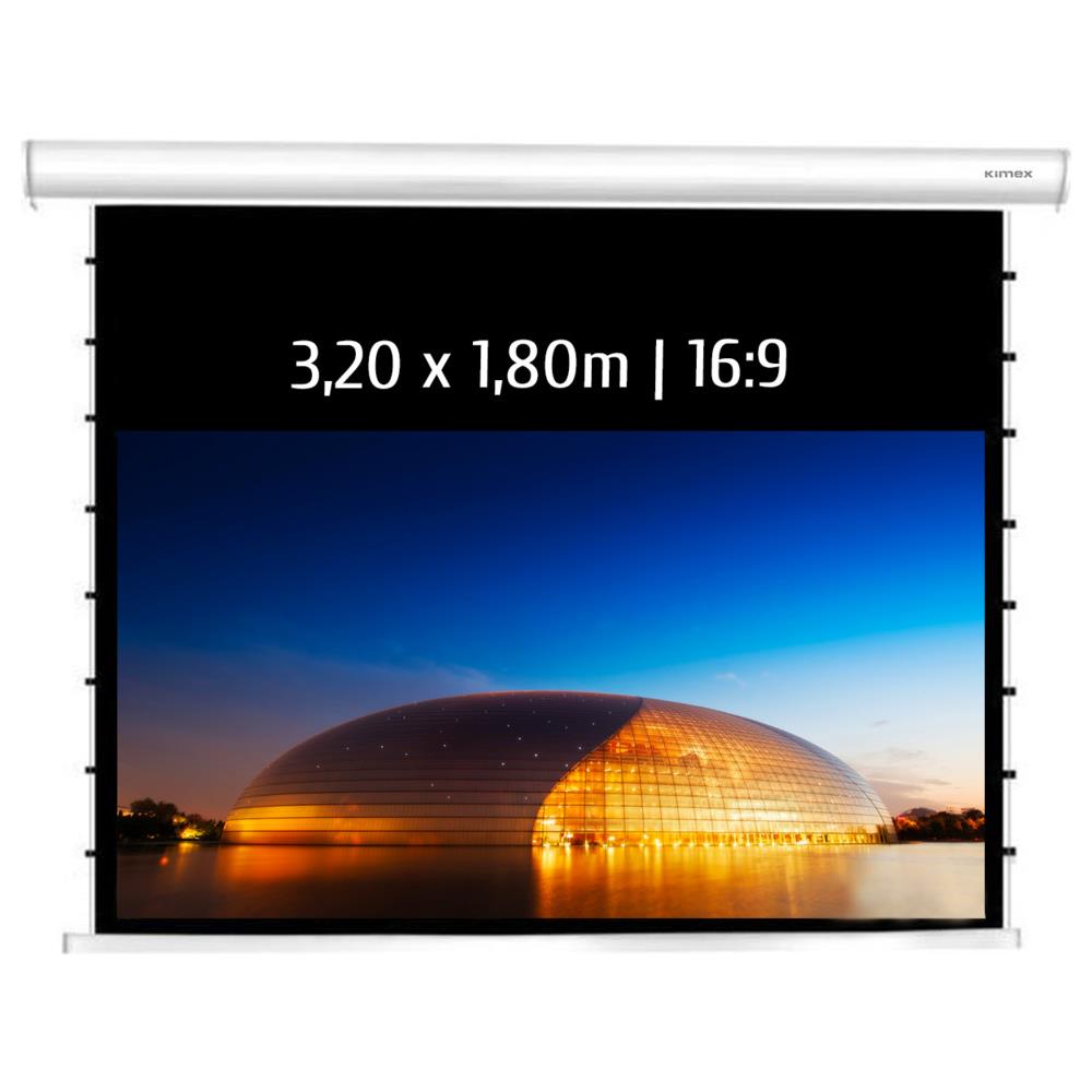 KIMEX - 049-3518w - Schermo Di Proiezione Motorizzato Tensionato 3,20x1,80m 16:9, Wi-fi ...