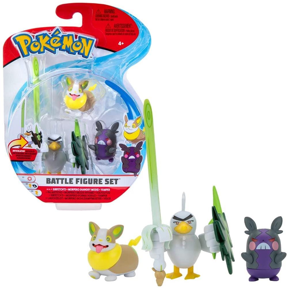 BOTI - Pokémon Battle Mini Figures 3-packs 5-8 Cm Wave 9 Sirfetch'd ...