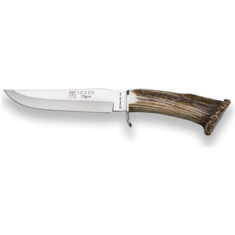 JOKER - Coltello Da Montagna Con Pugno A Corona Di Cervo E Lama In ...