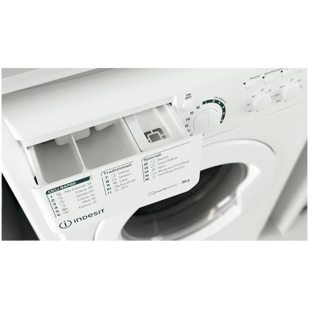 INDESIT - Lavatrice Standard EWC81284WIT 8 Kg Classe C Centrifuga 1200 ...