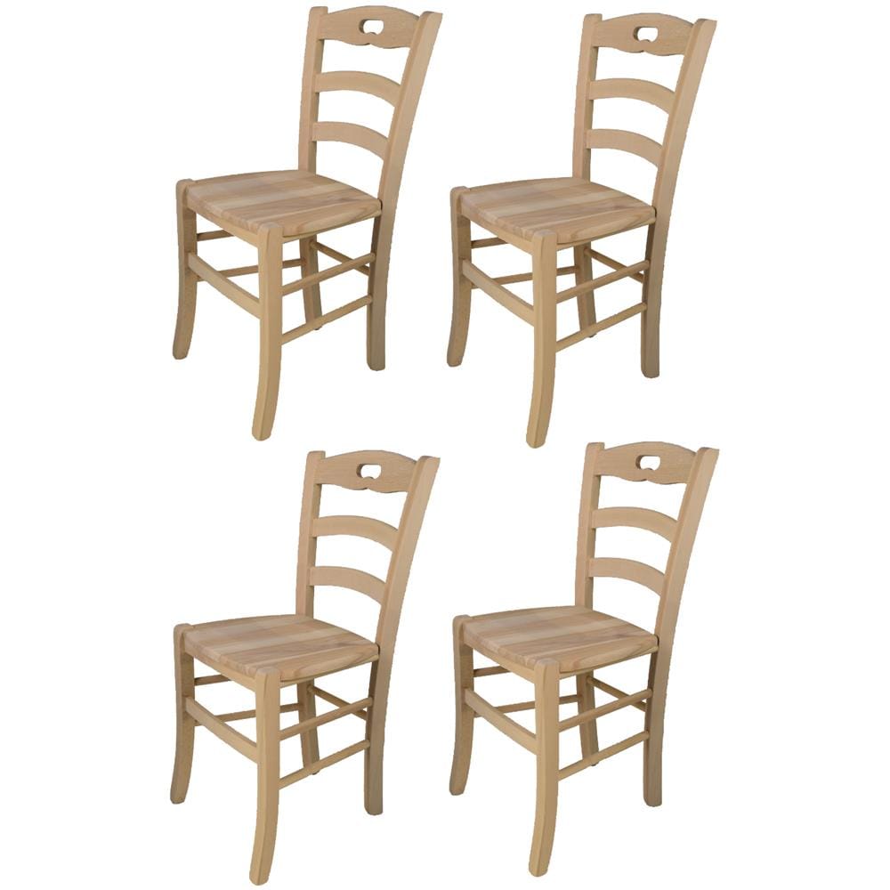 T M C S - Tommychairs - Set 4 Sedie Modello Savoie Per Cucina Bar E Sala Da Pranzo, Robusta ...