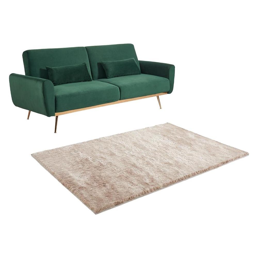 VENTE-UNIQUE - Set Divano Letto 3 Posti Clic-clac Verde Abete - Launei ...