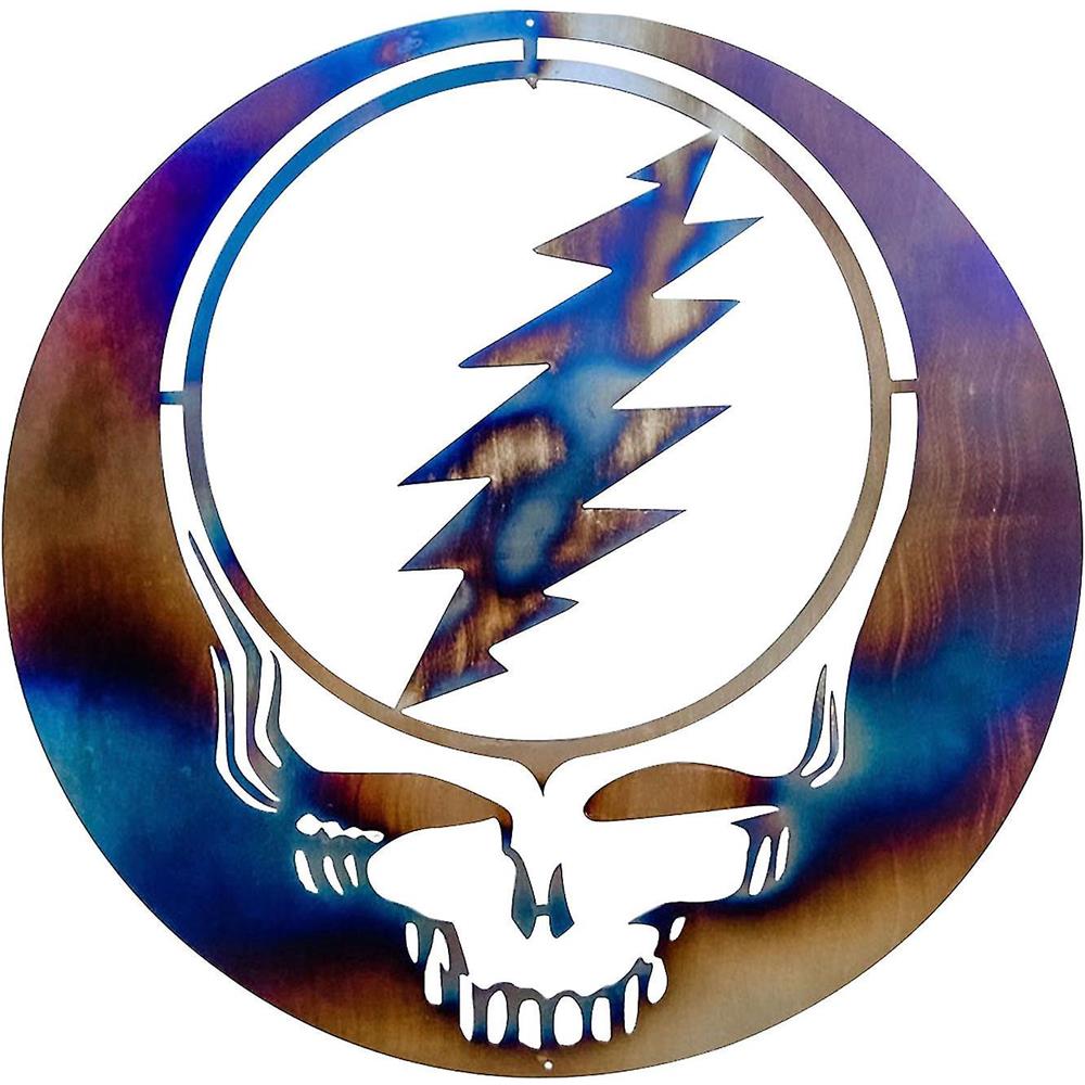 HTN - Metal Stealie Sign Wall Art Dead Head - Ruba Il Viso Art - ePRICE