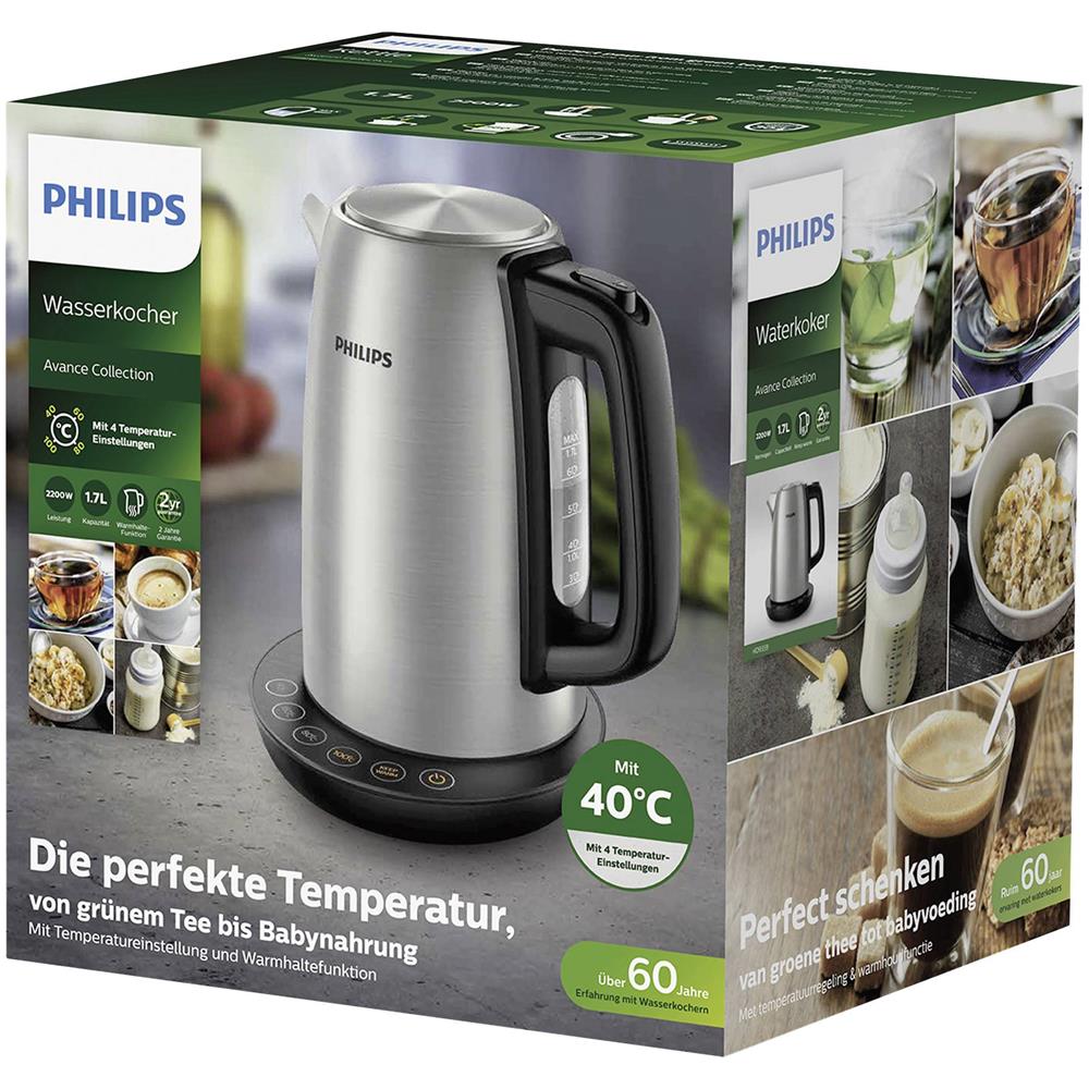 PHILIPS - Bollitore Elettrico Avance Collection HD9359/90 Capacità 1.7 ...